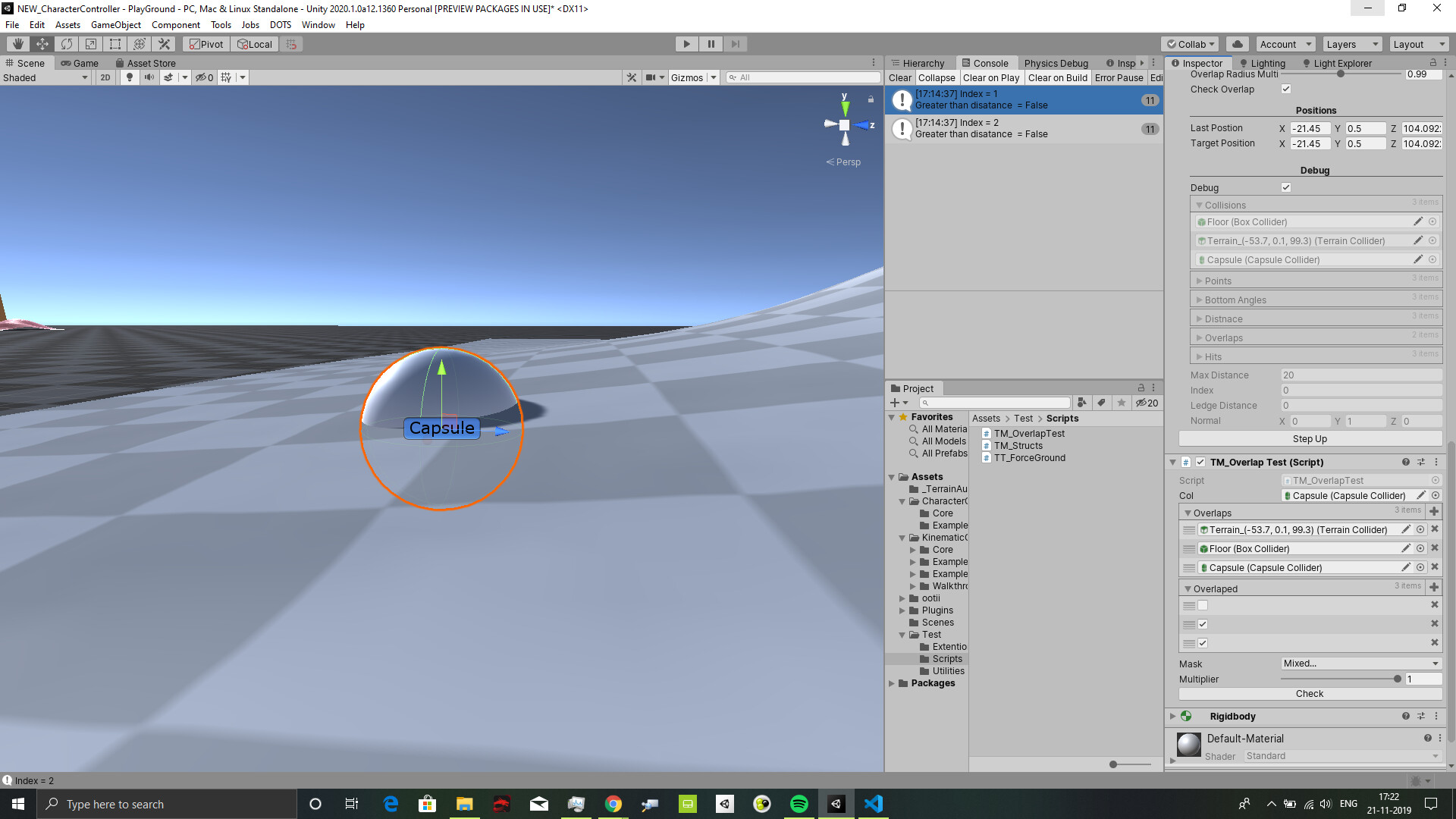 Physics.ComputePenetration Doesn't work properly with mesh collider? - Unity Engine - Unity ...
