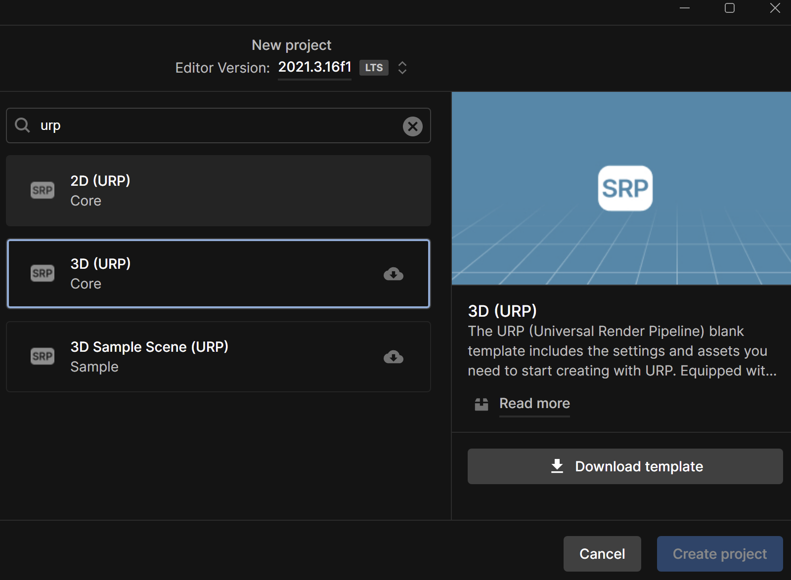 SRP or URP template? - Unity Engine - Unity Discussions