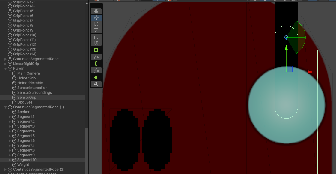 Detecting colliders in a segmented rope using a trigger - Unity Engine - Unity Discussions