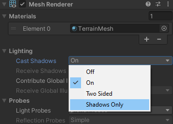 How do i make the player invisible to the camera without disabling its mesh renderer ...
