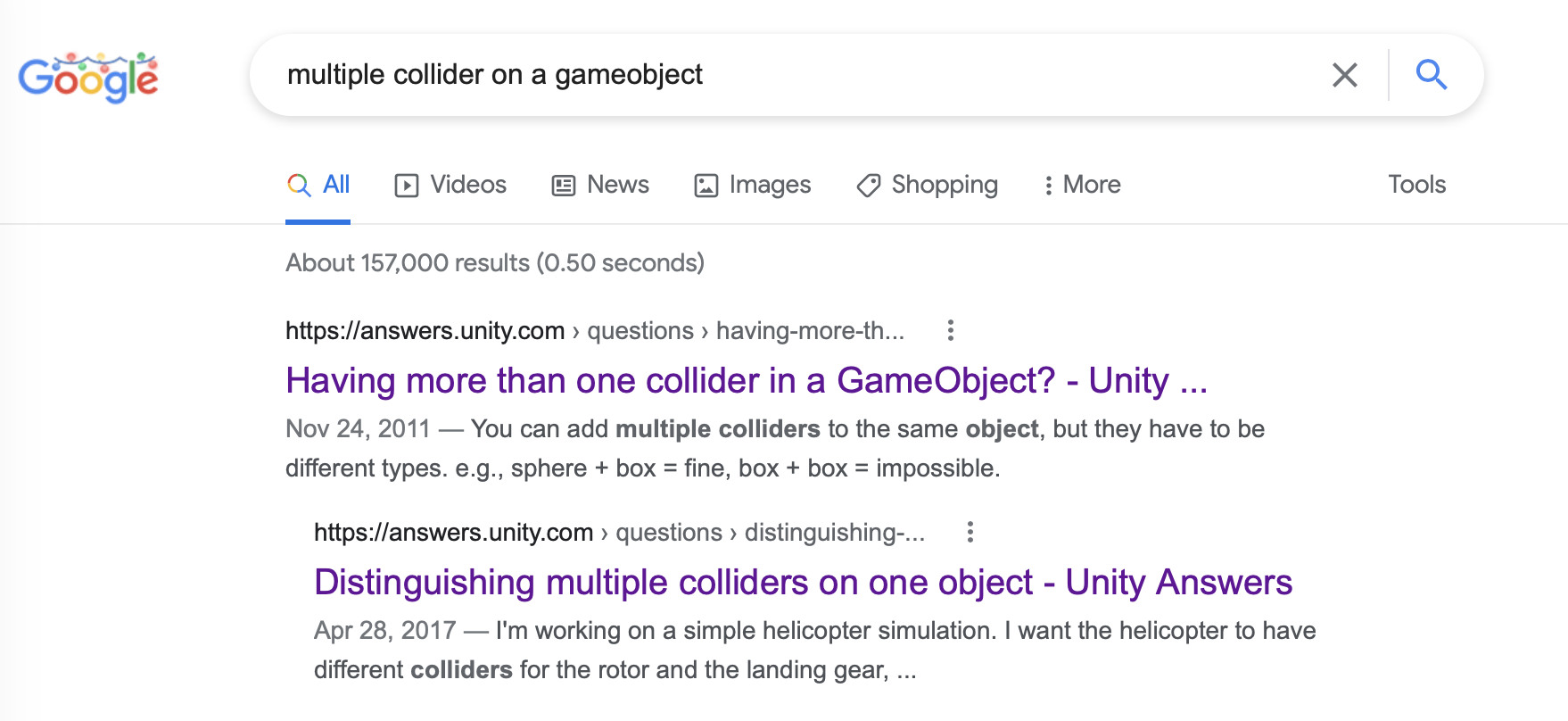 Does Unity allow multiple mesh colliders on a gameobject? - Unity Engine - Unity Discussions