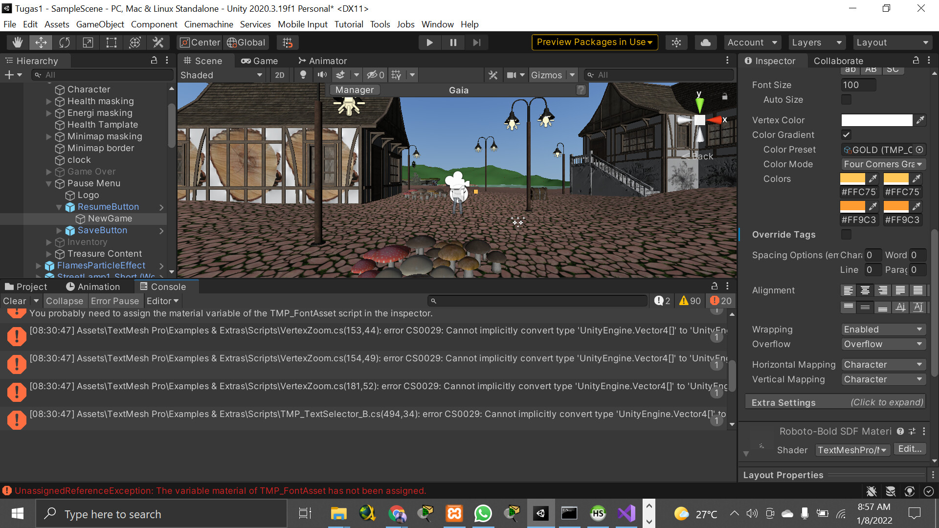 TextMesh Pro error stops from making build - Unity Engine - Unity Discussions