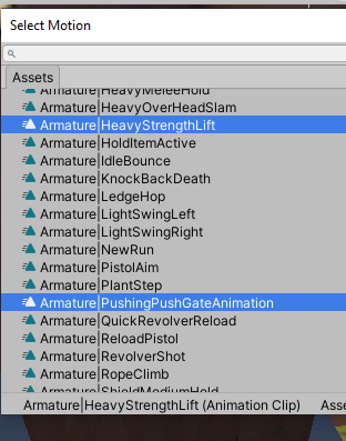 I can't select my new animation actions in the animator view - Questions & Answers - Unity ...
