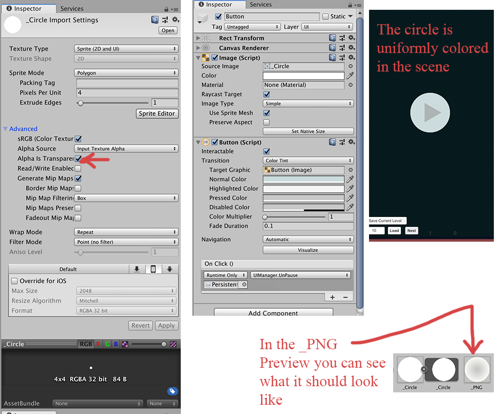 How can I use a PNG with transparency as a button? - Questions ...