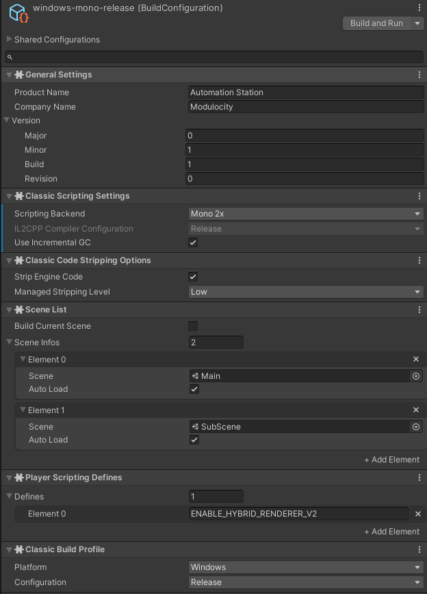 [DOTS] Subscene works well in Editor, but won't load in standalone build. - Unity Engine - Unity ...