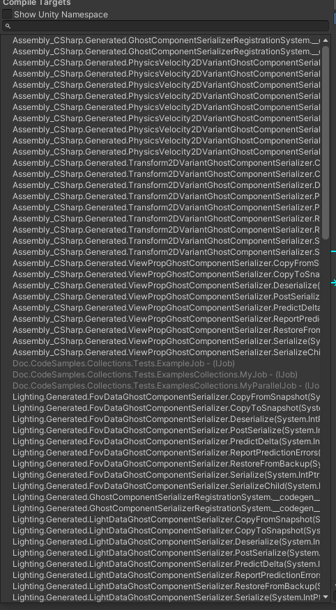 Please add a filter for Generated namespace - Unity Engine - Unity Discussions