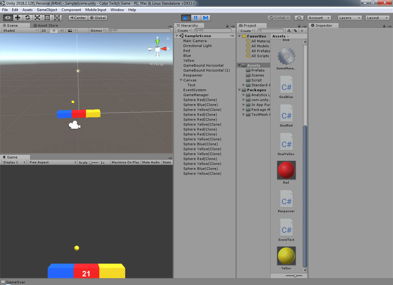 Color Game Help: Movement, Score, and Game Over Script Problem ...