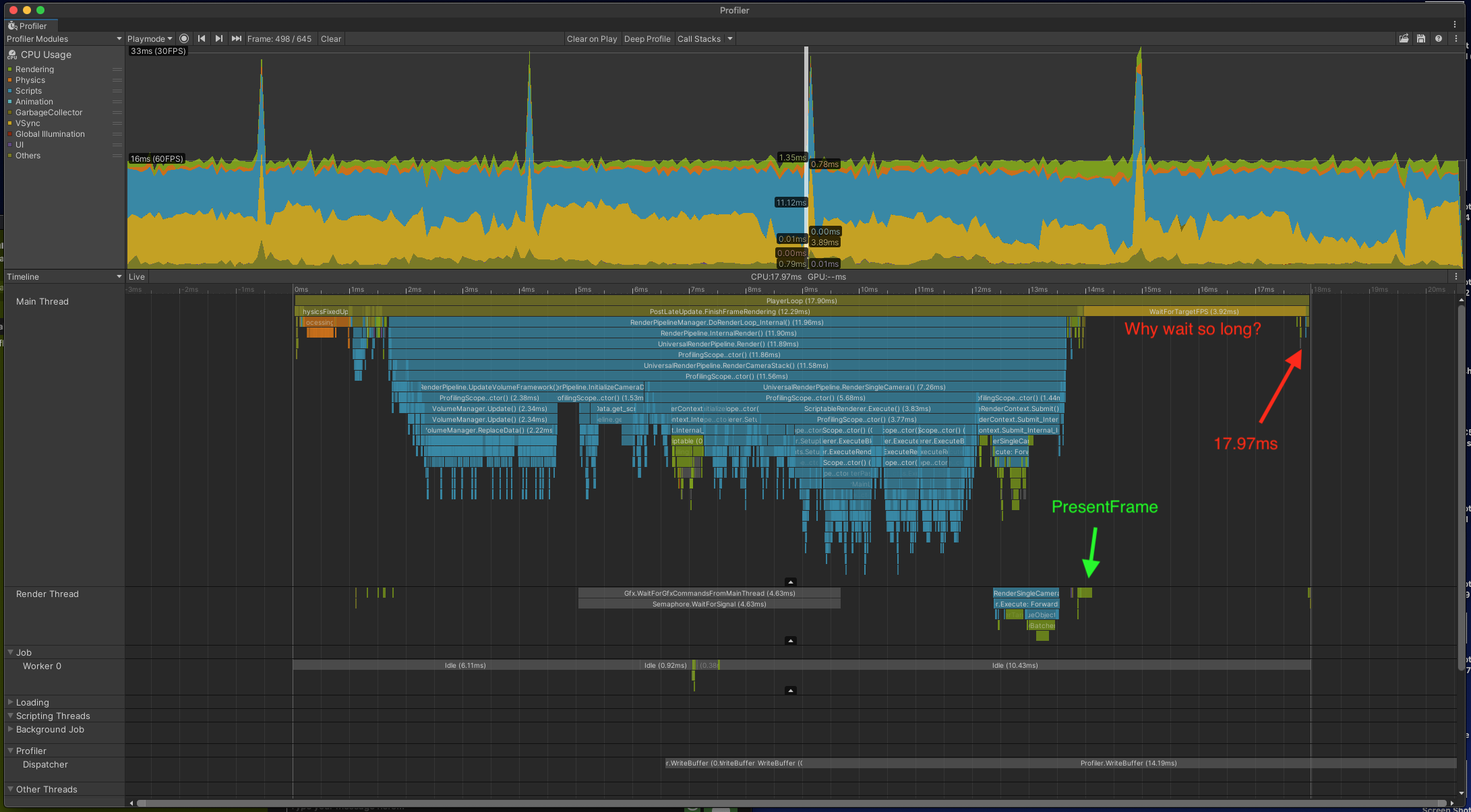 WaitForTargetFPS on PlayerLoop after GPU is done, why? - News & General Discussion - Unity ...