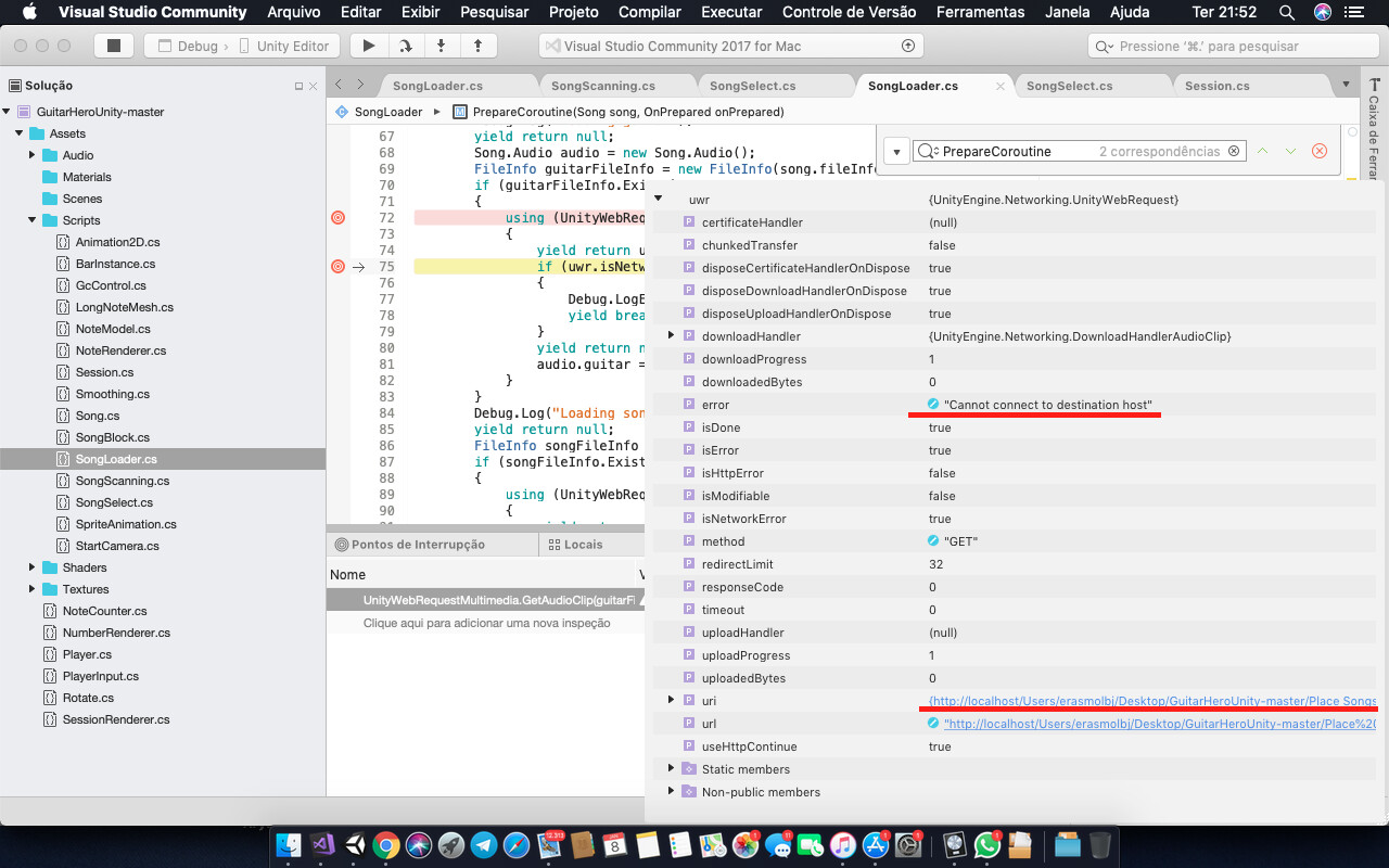UnityWebRequestMultimedia dosent load local file MacOS - Questions & Answers - Unity Discussions
