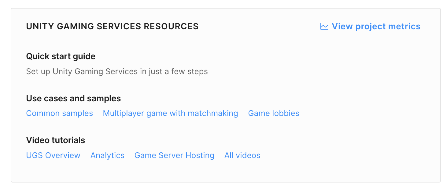 UGS Dashboard shows barely any information now? - Web Resources - Unity ...