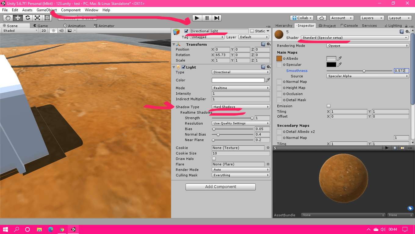 no shadow with until texture ?? - Questions & Answers - Unity Discussions