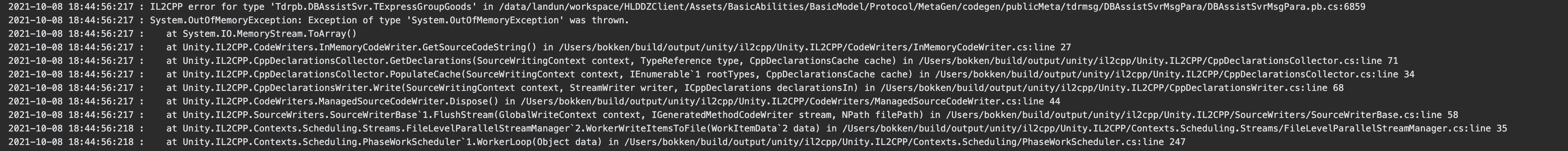 Il2cpp phase uses up 64G memory！ - Unity Engine - Unity Discussions