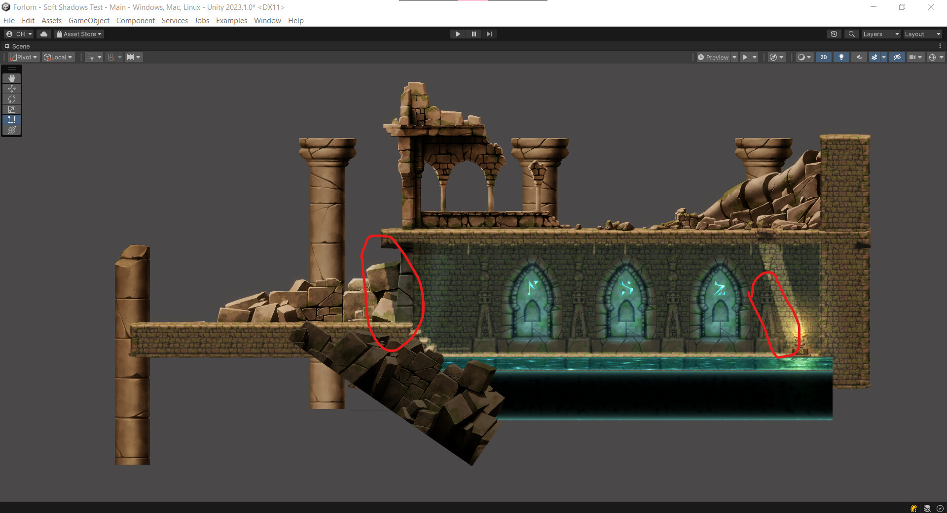 2D Volumetric Fog / Global Illumination / Dynamic-Light-Falloff-Sprucifier - Unity Engine ...