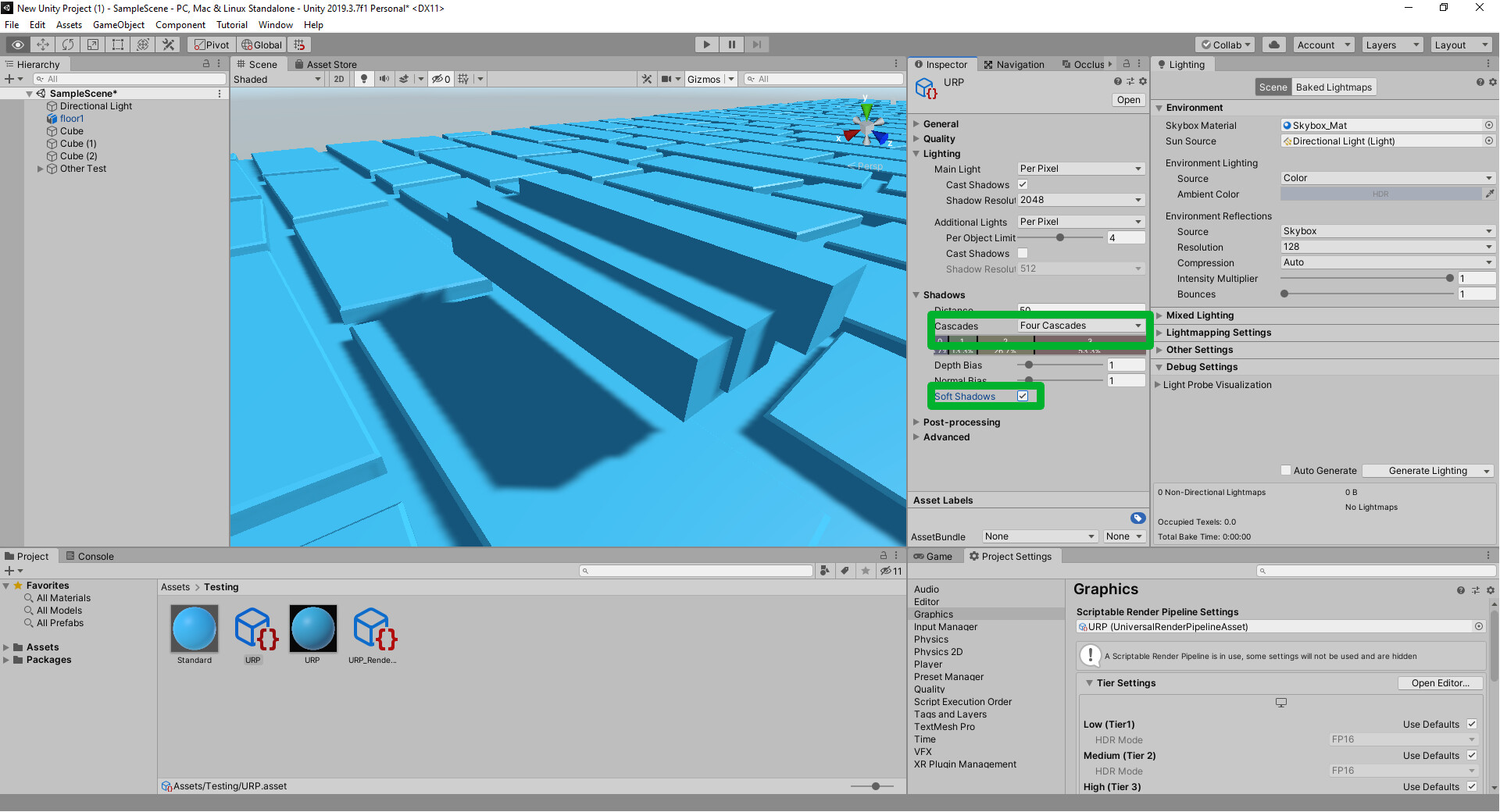 Default Renderer to URP Lighting / Shadow Issue - Unity Engine - Unity ...