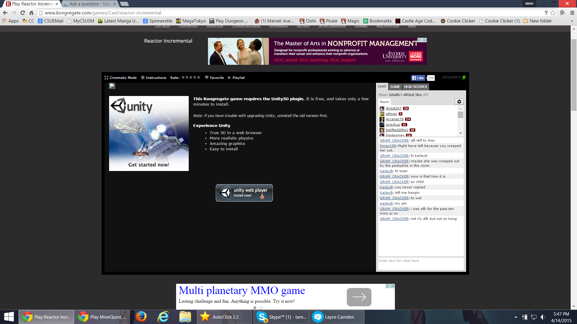 New Unity player not working in Google Chrome - Questions & Answers - Unity Discussions