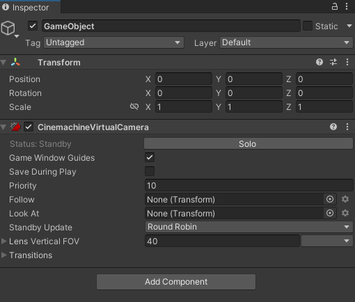 Cinemachine problem: no body, aim & noise properties showed in inspector :( - Unity Engine ...