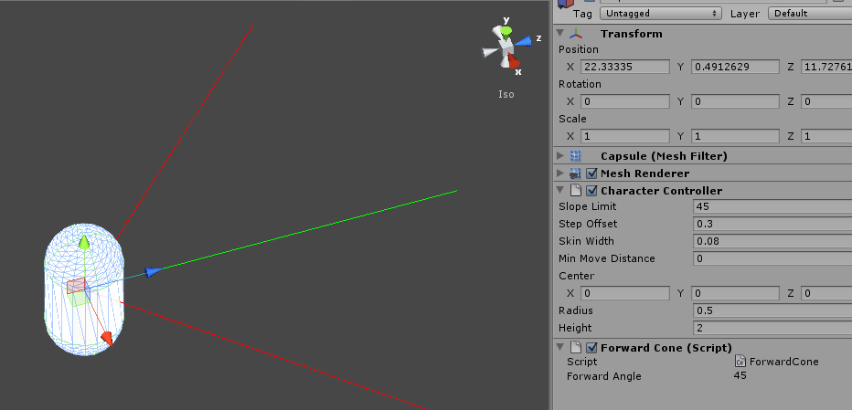 Detect Collision from front of capsule collider question - Unity Engine - Unity Discussions