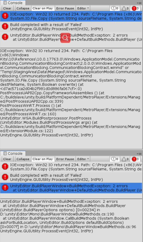 The Empty Project Has A Problem When Built Unity Engine Unity Discussions 