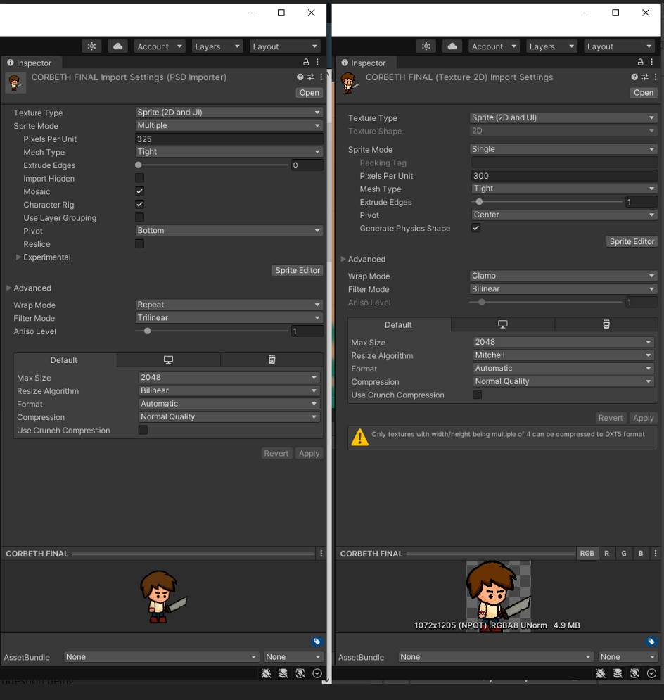 Imported PSB file in Unity loses it's color saturation - Questions & Answers - Unity Discussions