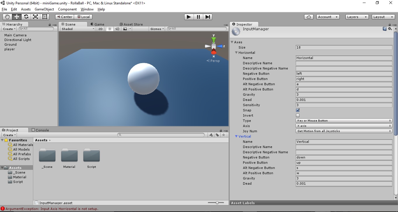 Roll A Ball - The player is not moving - Questions & Answers - Unity Discussions