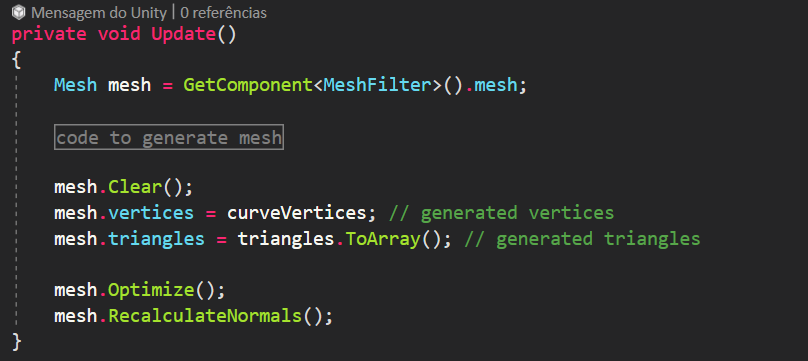 Cant Get My Scripted Mesh Working Right Unity Engine Unity Discussions
