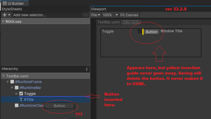 UI Builder: Buttons not working in horizontal flow - Unity Engine ...