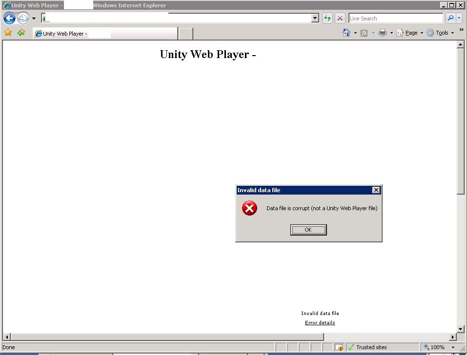 Impossible to load a unity project in a published website - Unity Engine - Unity Discussions