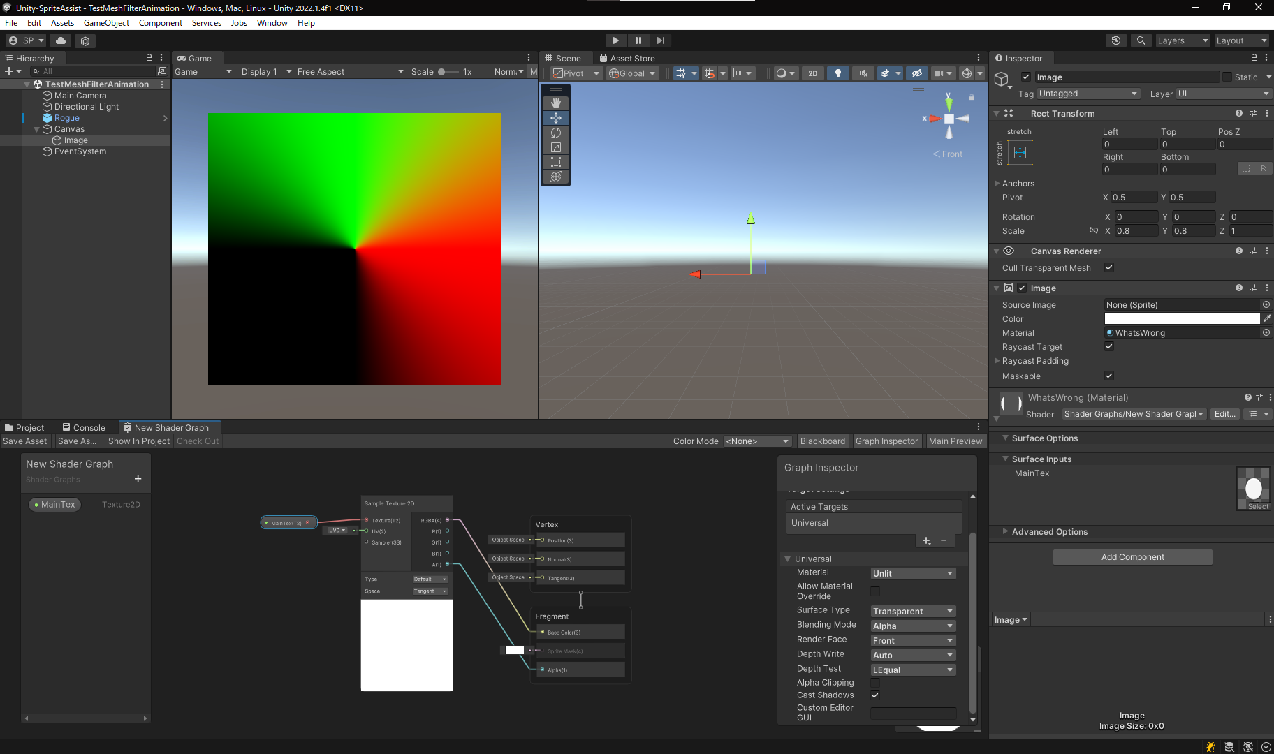 Shader Graph Ui Image Shader Does Not Work Page 2 Unity Engine