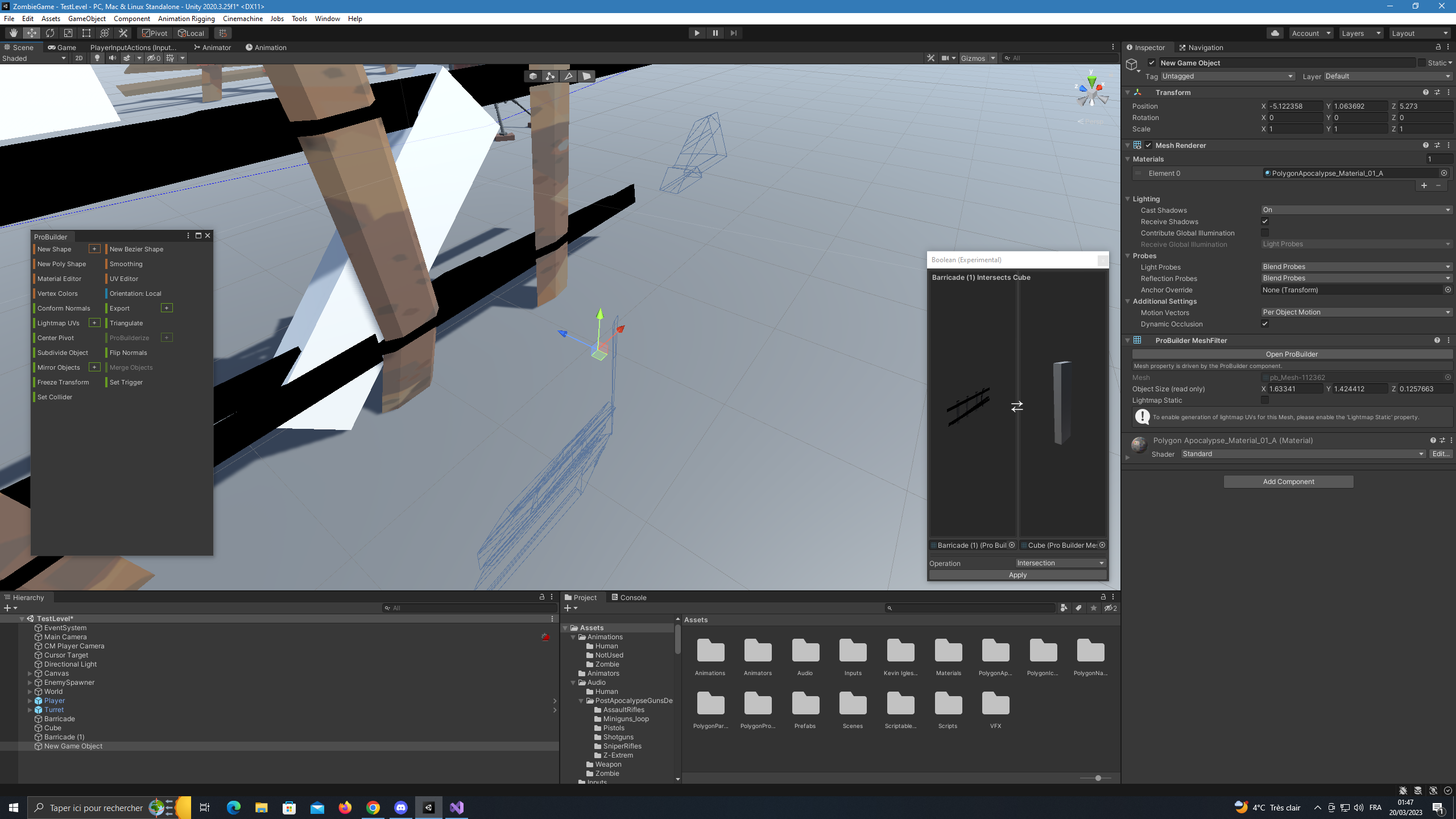 ProBuilderize render my GameObject black - Unity Engine - Unity Discussions