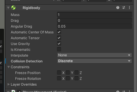Player obj getting stuck on walls - Unity Engine - Unity Discussions