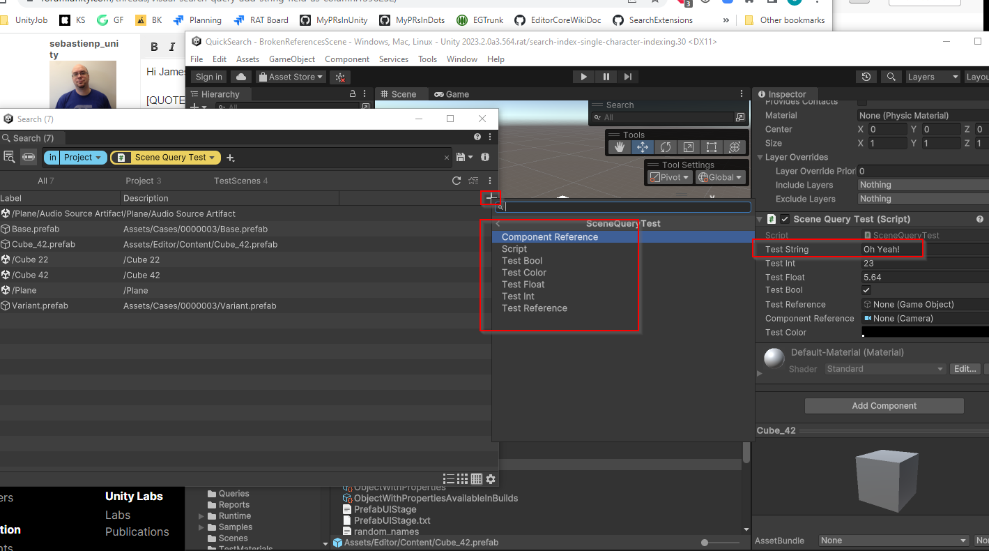 Visual Search Query - Add String Field as column - Unity Engine - Unity Discussions