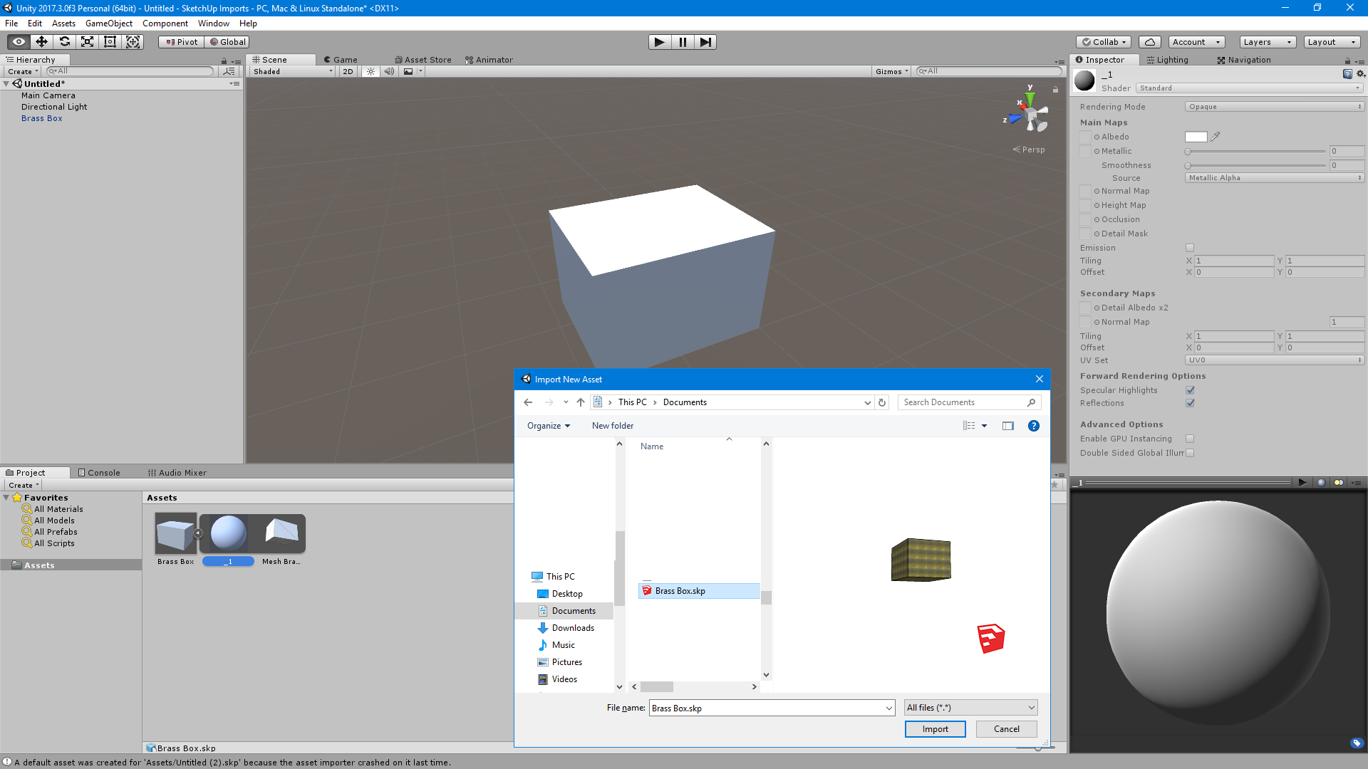 Why isn't Unity importing my SketchUp file's material? - Questions & Answers - Unity Discussions