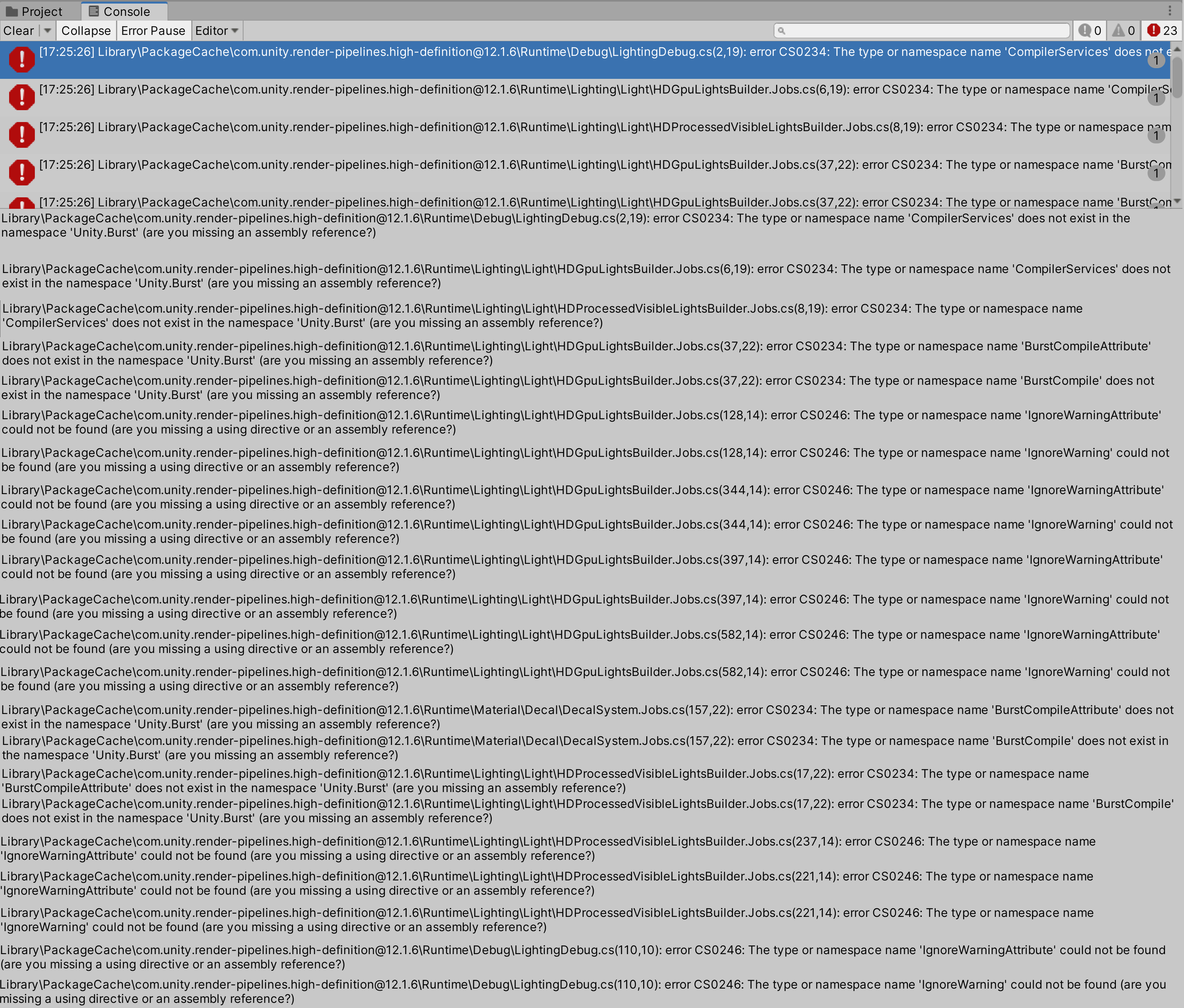 Hdrp Not Compatible With Standard Assets In Unity 2021 3 1f1 Unity Engine Unity Discussions