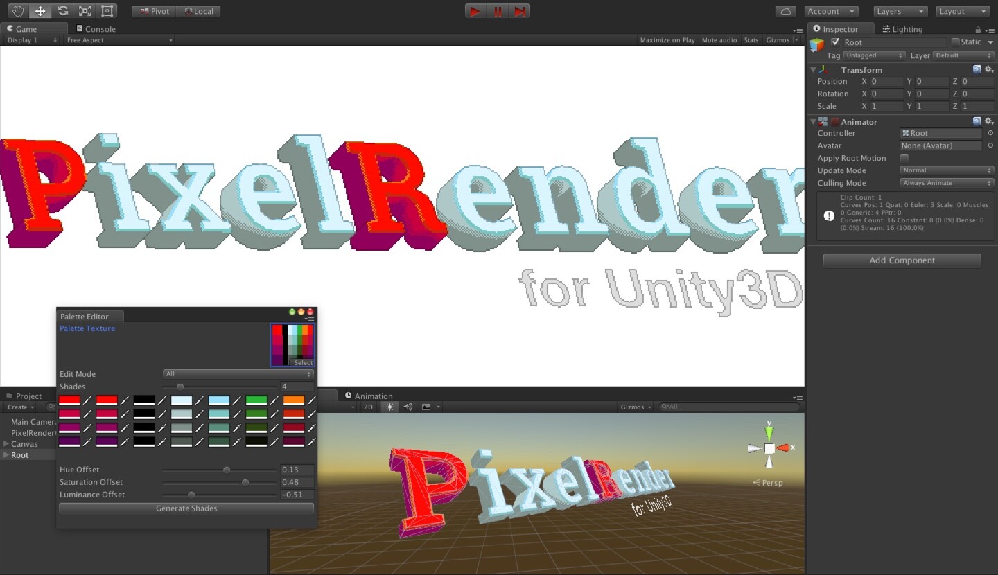 [Updated] PixelRender 1.1 - realtime rendering of 3D scenes as 2D pixel ...