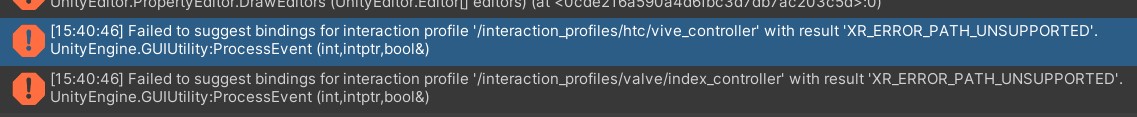 Unity OpenXR error: Failed to suggest bindings - Unity Engine - Unity Discussions