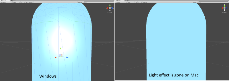Glow/Spotlight shader reacting different cross-platform - Questions & Answers - Unity Discussions