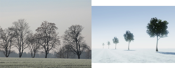 Unity tree branches and leaves become partly invisible in a distance ...