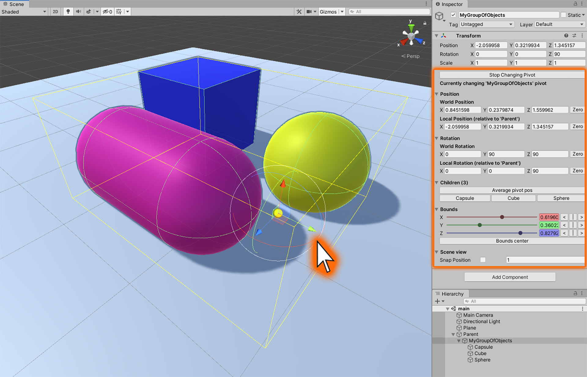 [RELEASED] Super Pivot Modifier ★★★★★ - Community Showcases - Unity ...