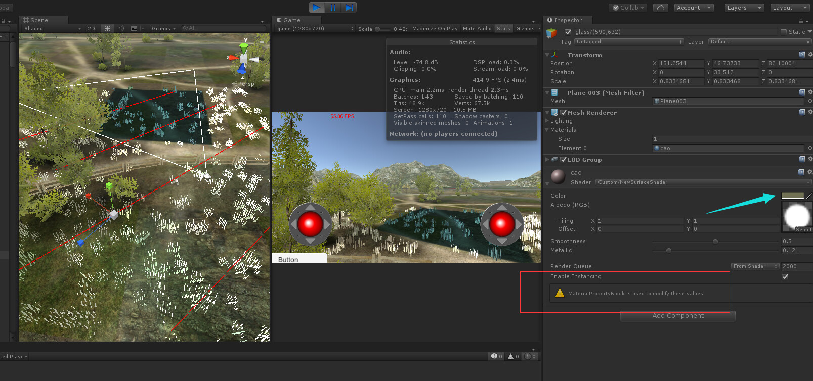 unity5.6 DrawMeshInstanced(),how to set the different color for any instanced? - Unity Engine ...