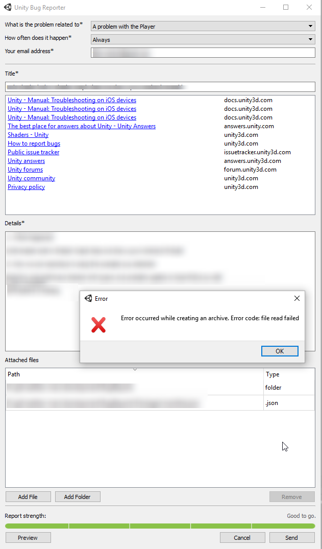 Bug Reporter has a bug! - Unity Engine - Unity Discussions