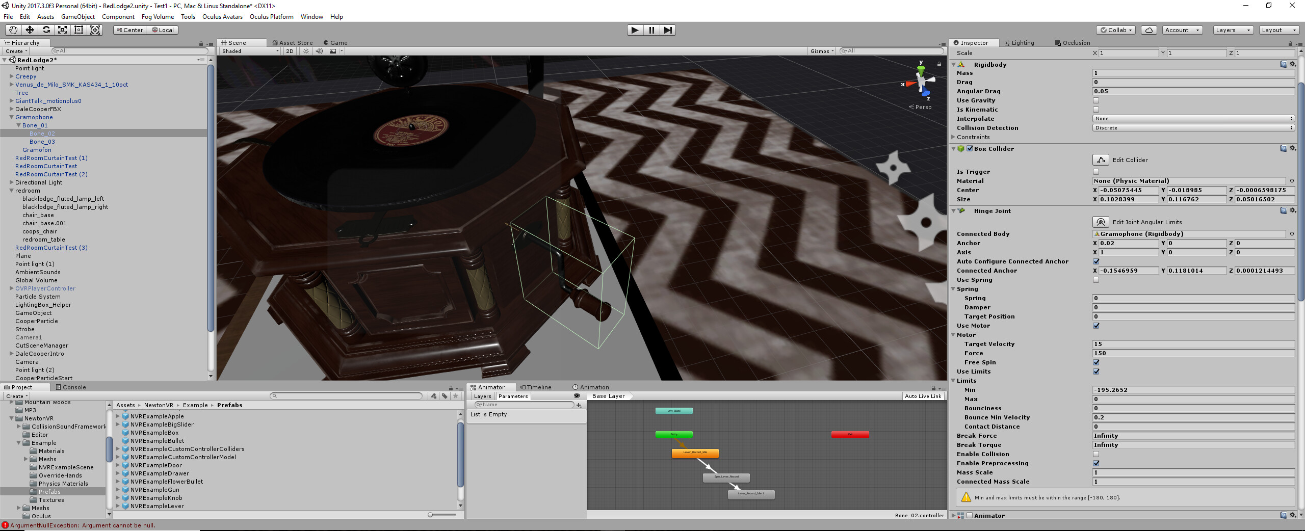 Hinge Joint Script with Oculus in Unity - Unity Engine - Unity Discussions
