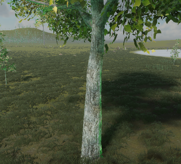 Terrain Painted Trees "Glowing" Green - Unity Engine - Unity Discussions