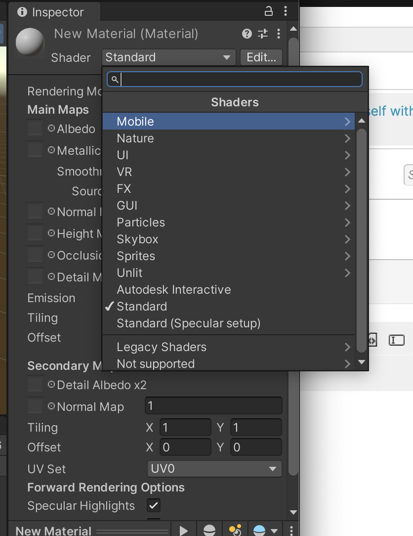 What happened to custom--->mask option for materials? - Unity Engine ...