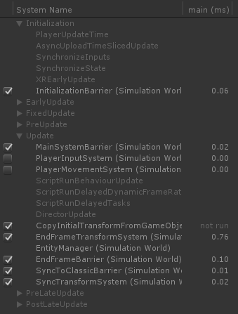 Preview-11 EndFrameBarrier issues - Unity Engine - Unity Discussions