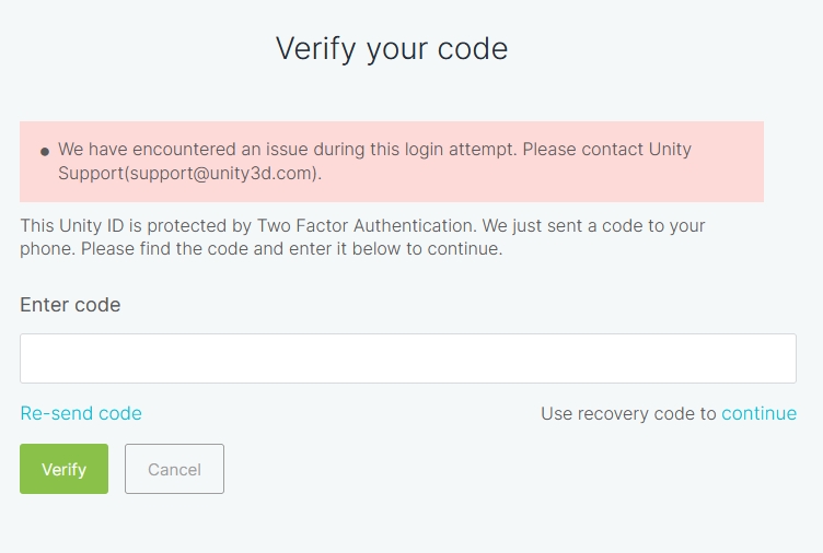 Unity ID encountered an issue during this login attempt. - Unity Engine - Unity Discussions