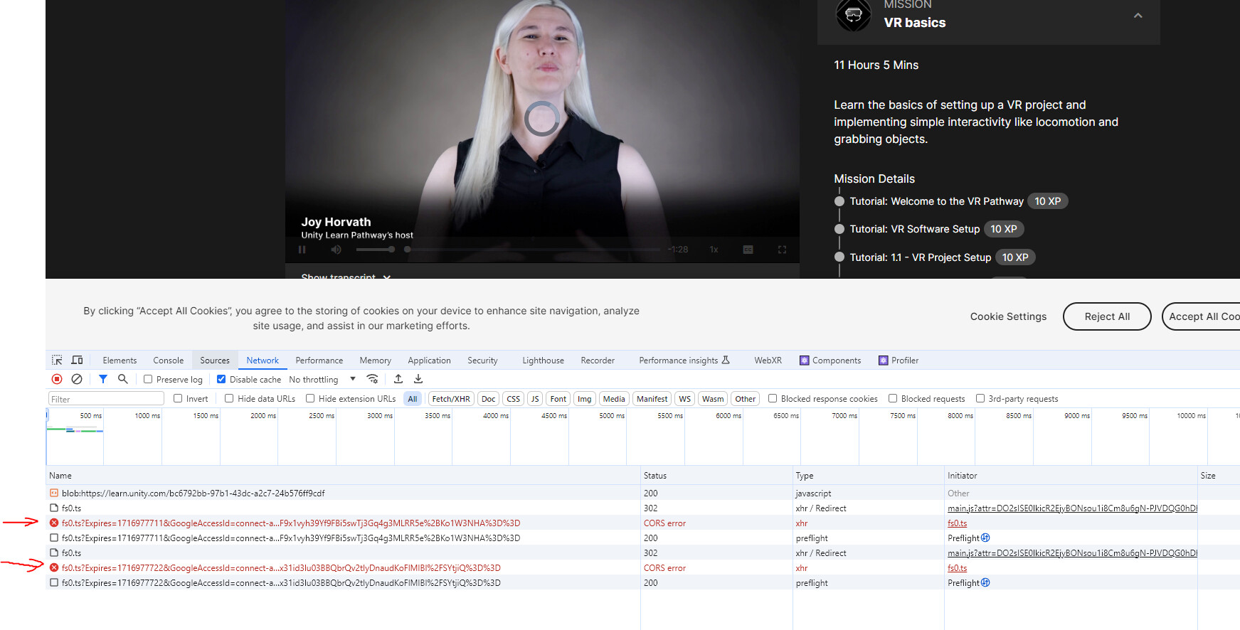 Unity Learn - Videos buffers and never plays - Learn Content - Unity Discussions