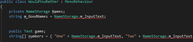Fetching Data From Another Script Unity Engine Unity Discussions 7576