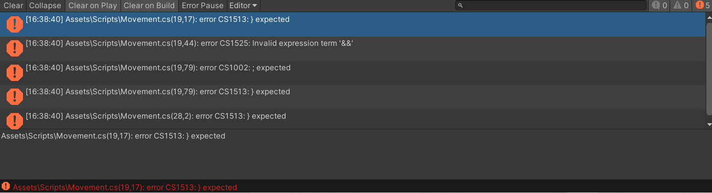 My Movement Script won't work!,my movement script won't work! - Questions & Answers - Unity ...