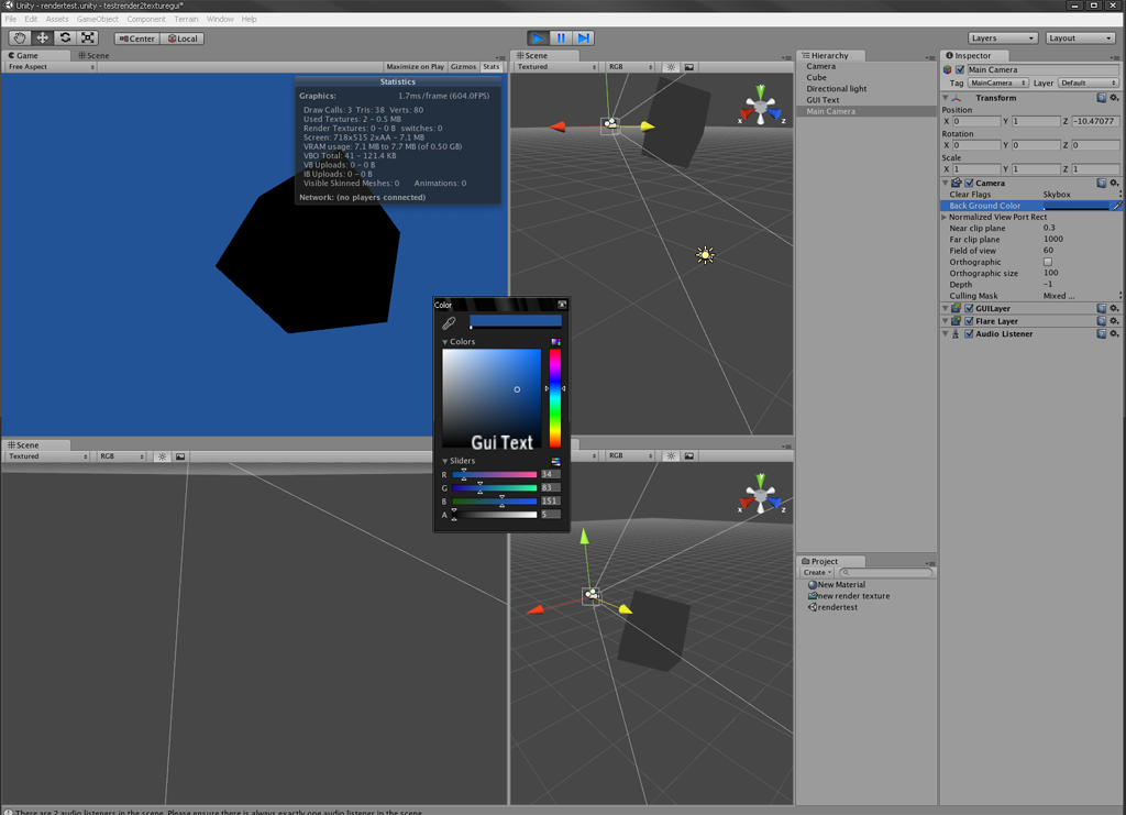 How to render GUIText in a render texture - Unity Engine - Unity Discussions