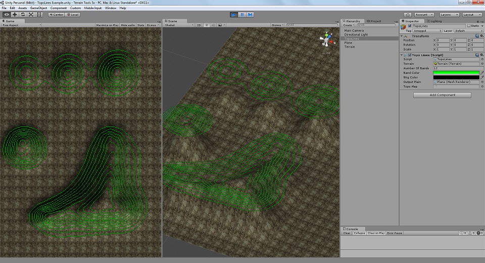 Turn a Terrain into a Contoured Map - Questions & Answers - Unity ...